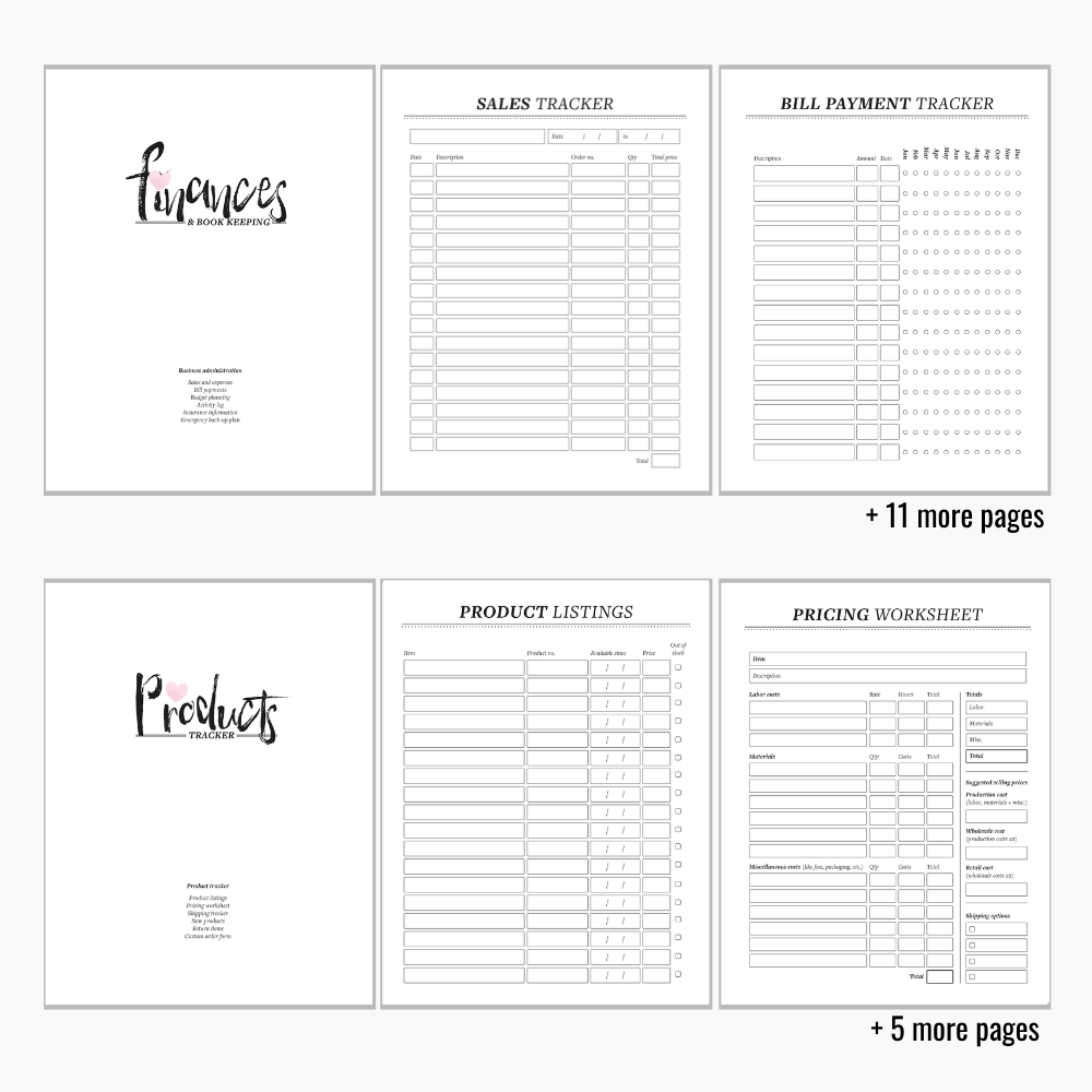 Tutoring Tracker Planner Inserts Printable Client Appointment Tracker ...